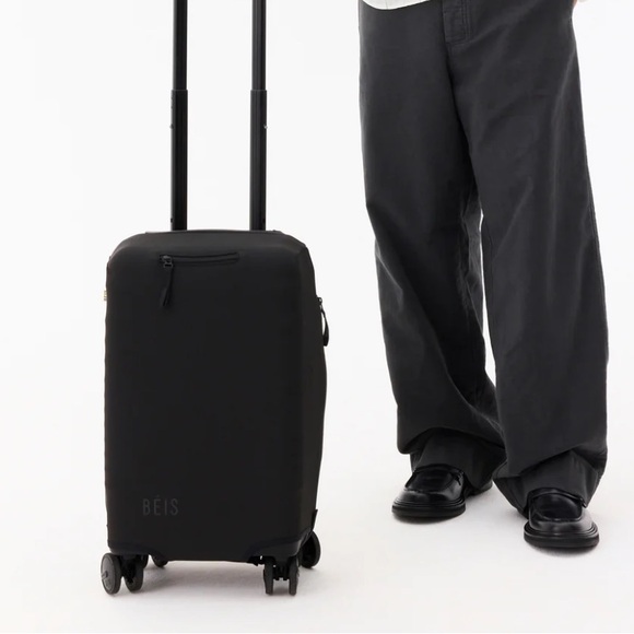 BEIS | Bags | Nwot Beis The Small Carry On Luggage Cover In Black ...